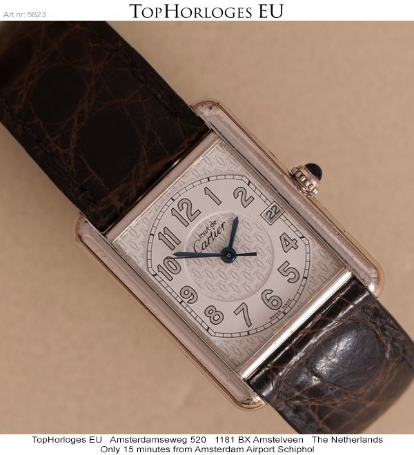 Cartier Tank Silver Large 2414 - TopHorloges.EU - Meents & Bakker
